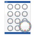 Avery® Glossy 2" Diameter Labels, Silver Ribbon w/Roses, 120ct ...