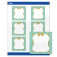 Avery® Glossy 3" x 3" Labels, Mint Border, Gold Bow, 120ct - Walmart.com