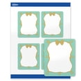Avery® Glossy 4" x 3-1/3" Labels, Mint Border, Gold Bow, 80ct - Walmart.com