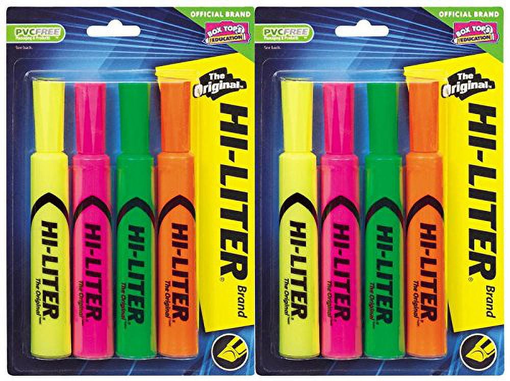 Avery HI-LITER Assorted Colors SmearSafe (Pack of 2) - Walmart.com