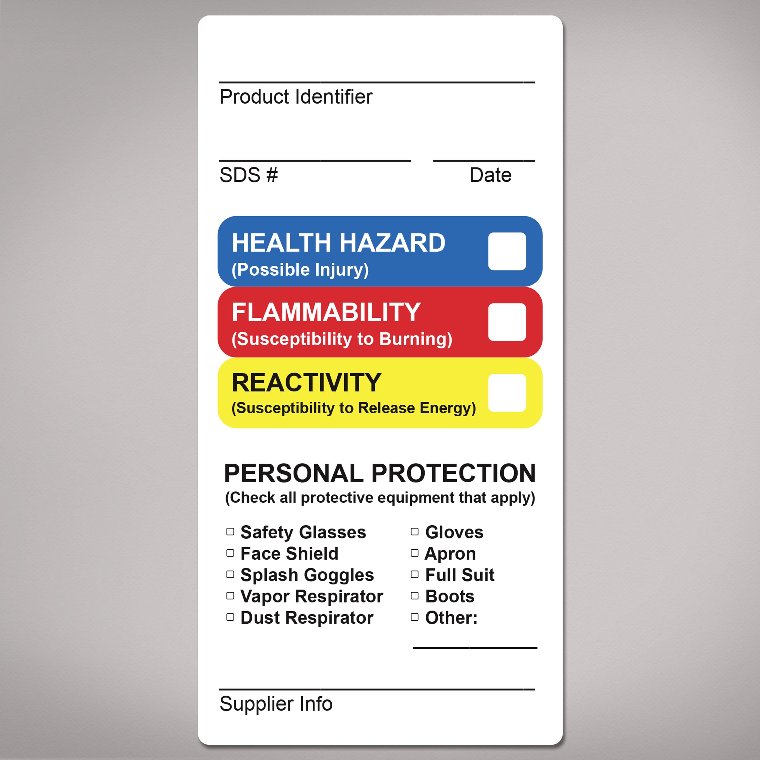 Avery HMIS Secondary Container Labels, 4" x 2", 50 Labels - Walmart.com