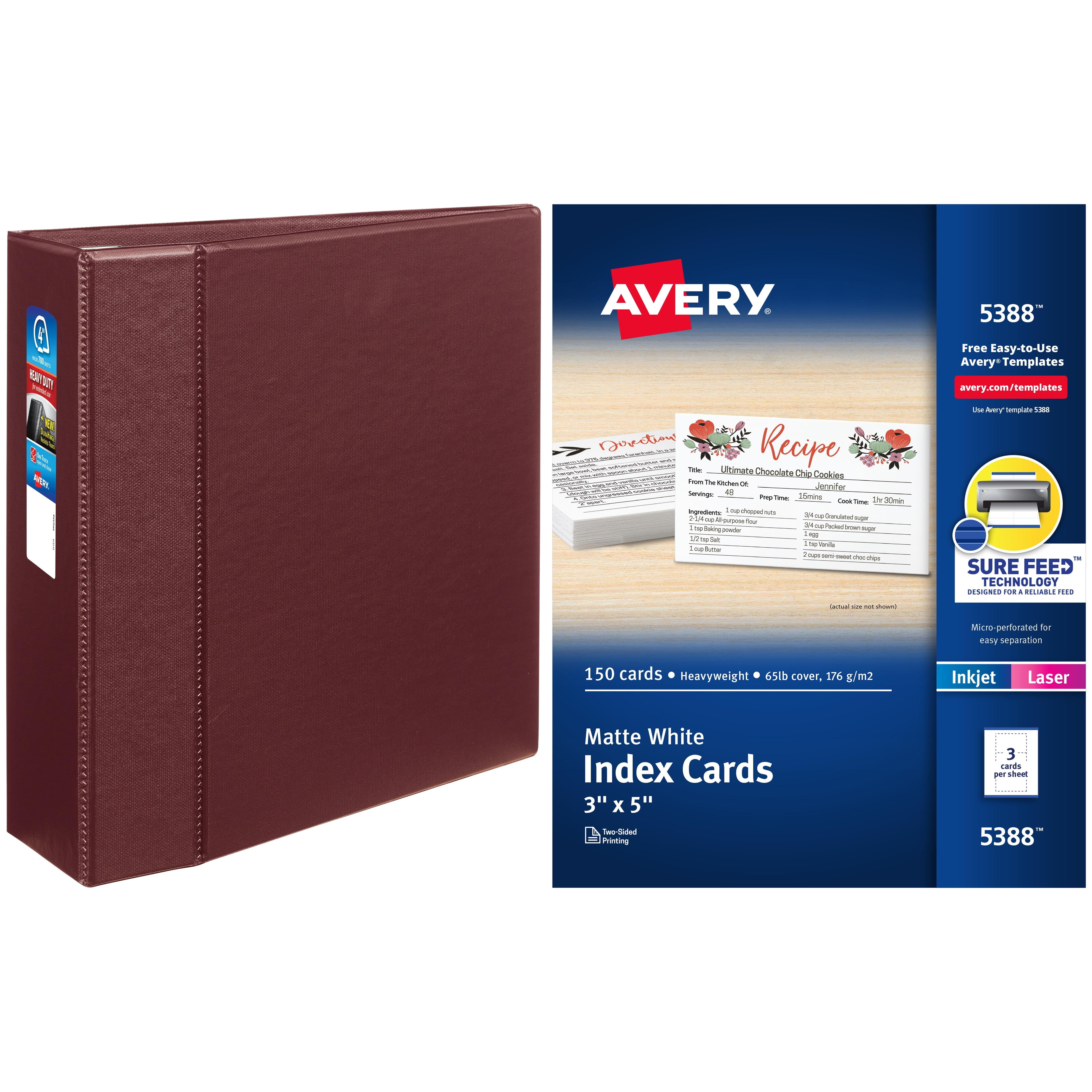 Avery Heavy-Duty Binder with EZD Ring, Maroon, Available in Multiple ...