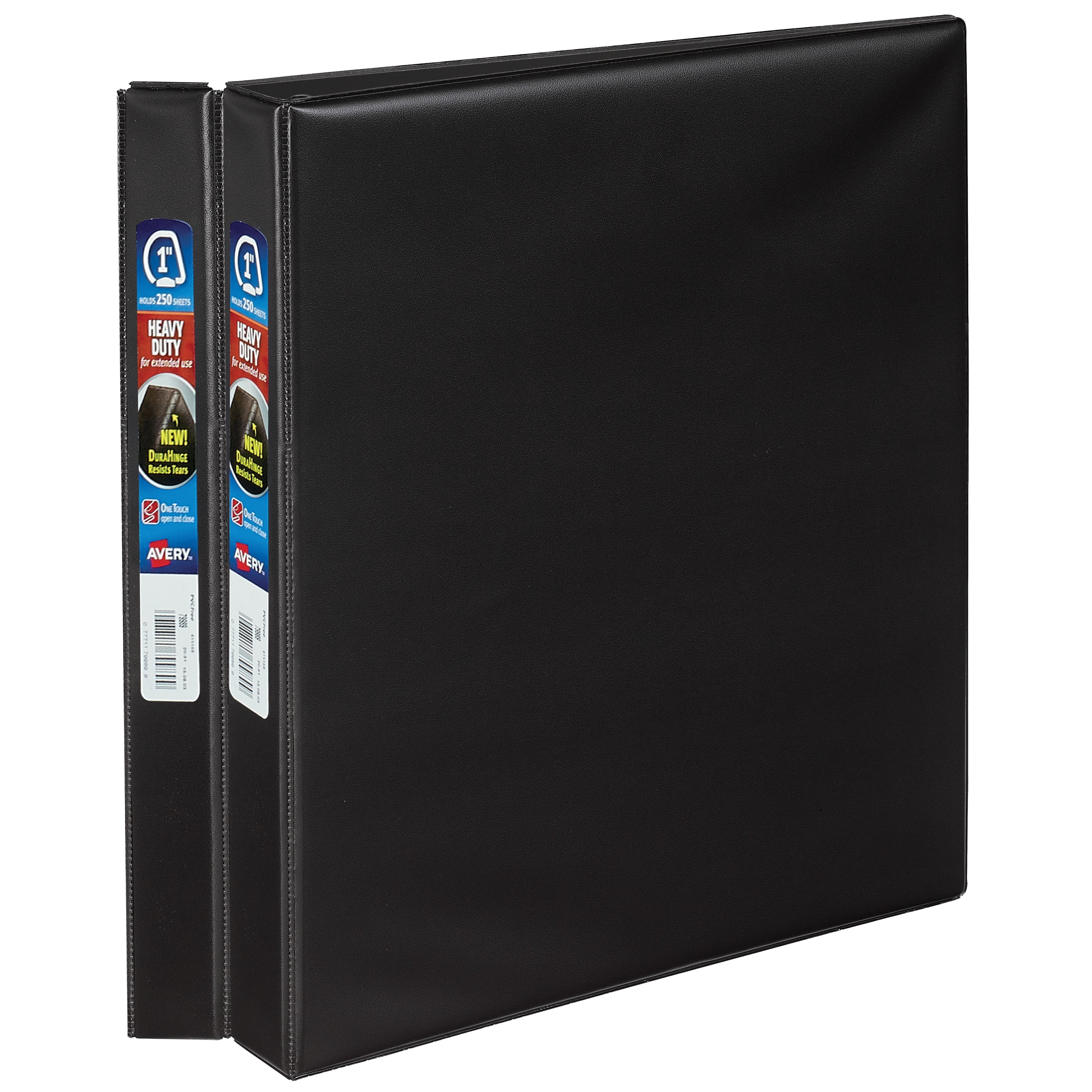 Avery Heavy-Duty Binders, 1 inch Rings, 2 Binders (46047) - Walmart.com