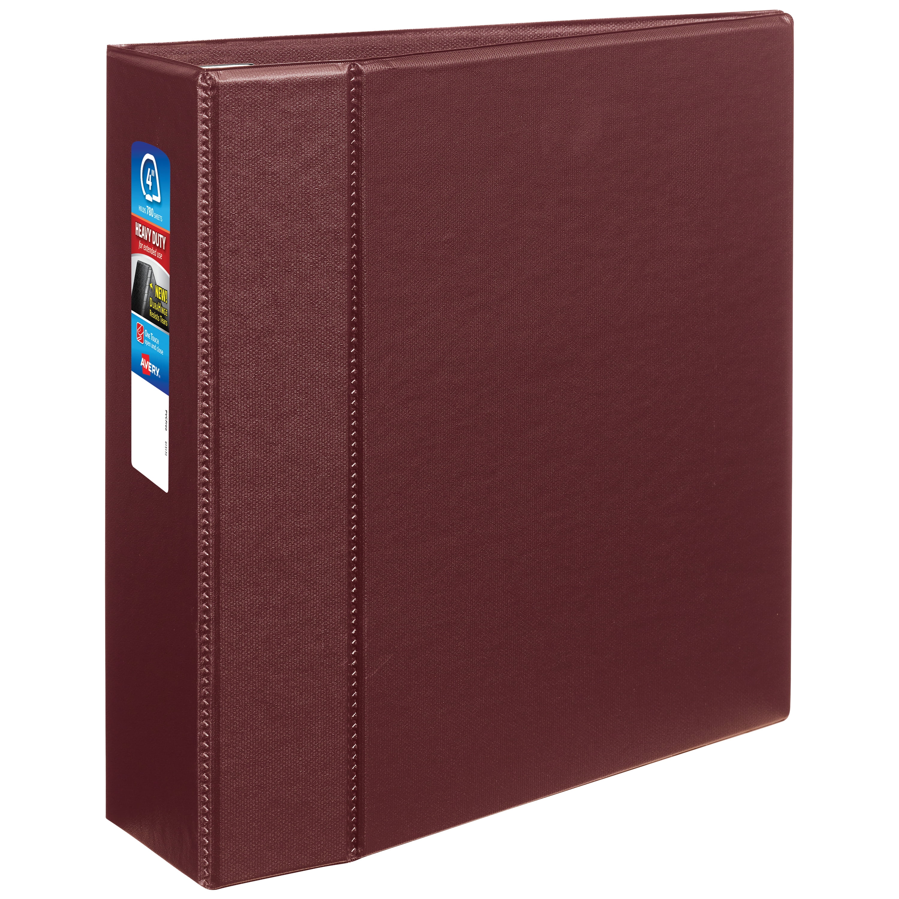 Avery Heavy-Duty Maroon 4" Binder (79364) - Walmart.com