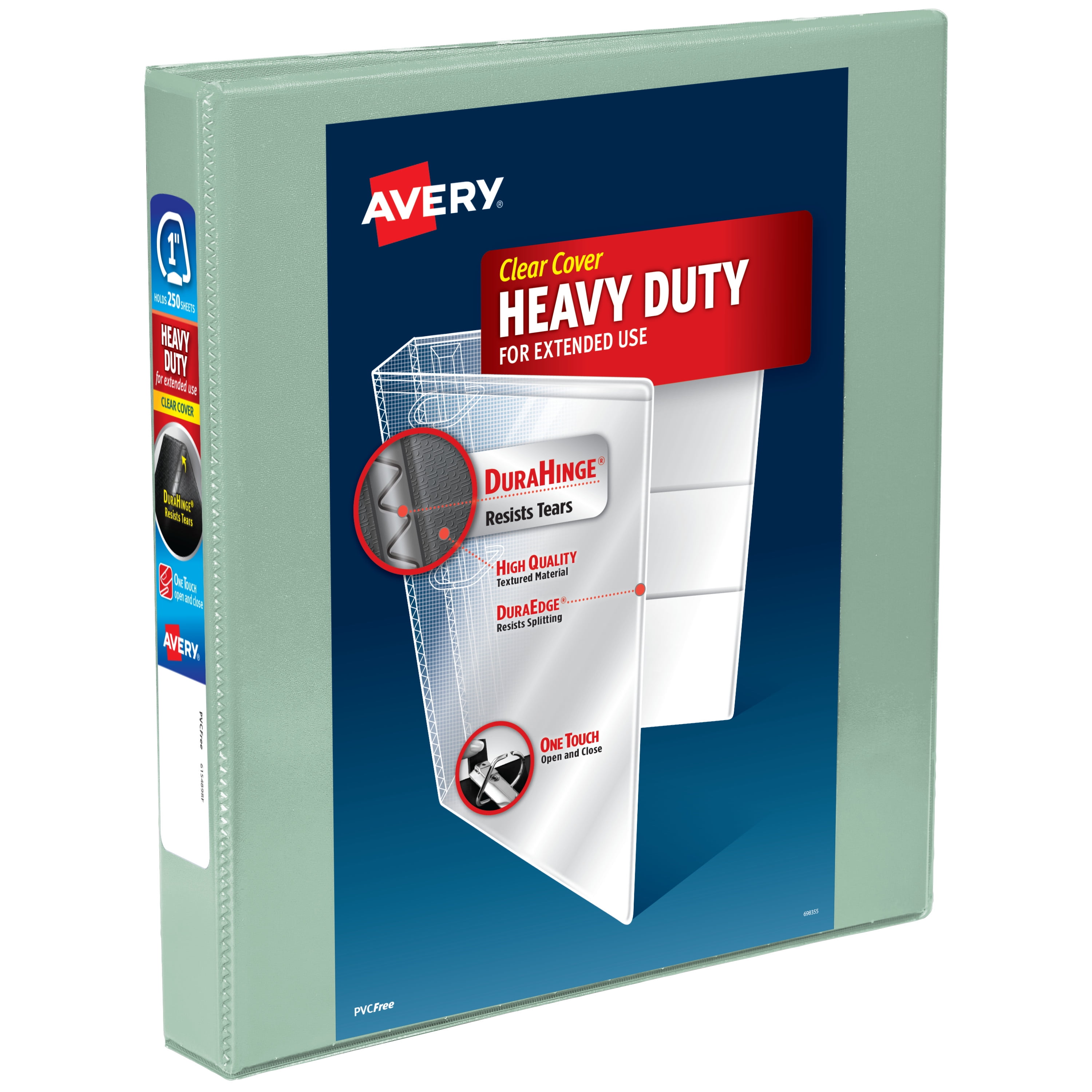 Avery Heavy-Duty View 1 inch Binder, Pastel Sage Green (79818 ...