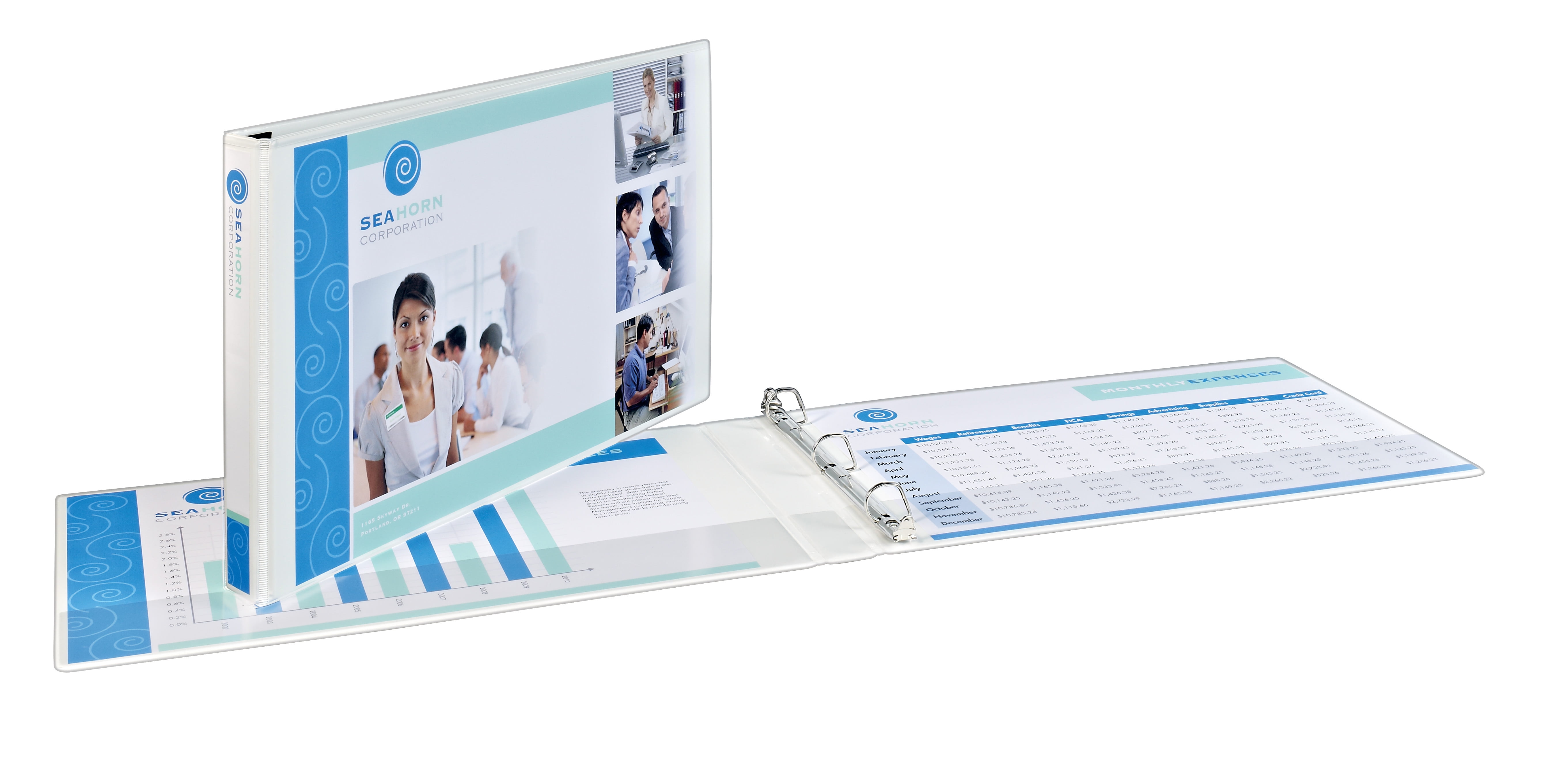 Avery Heavy-Duty View 3 Ring Binder, 1" Slant Rings, Holds 11" x 17 ...