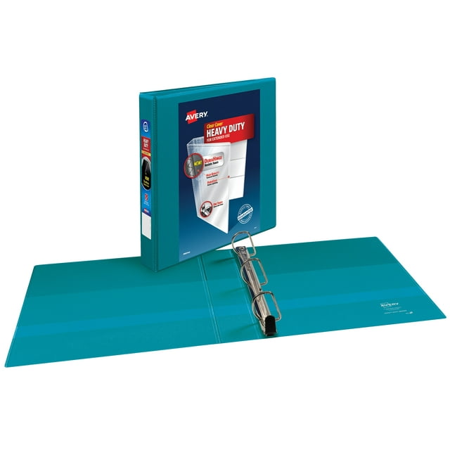 Avery Heavy Duty View Binder, 1.5", Teal, Slant Ring, One-Touch, 375 ...