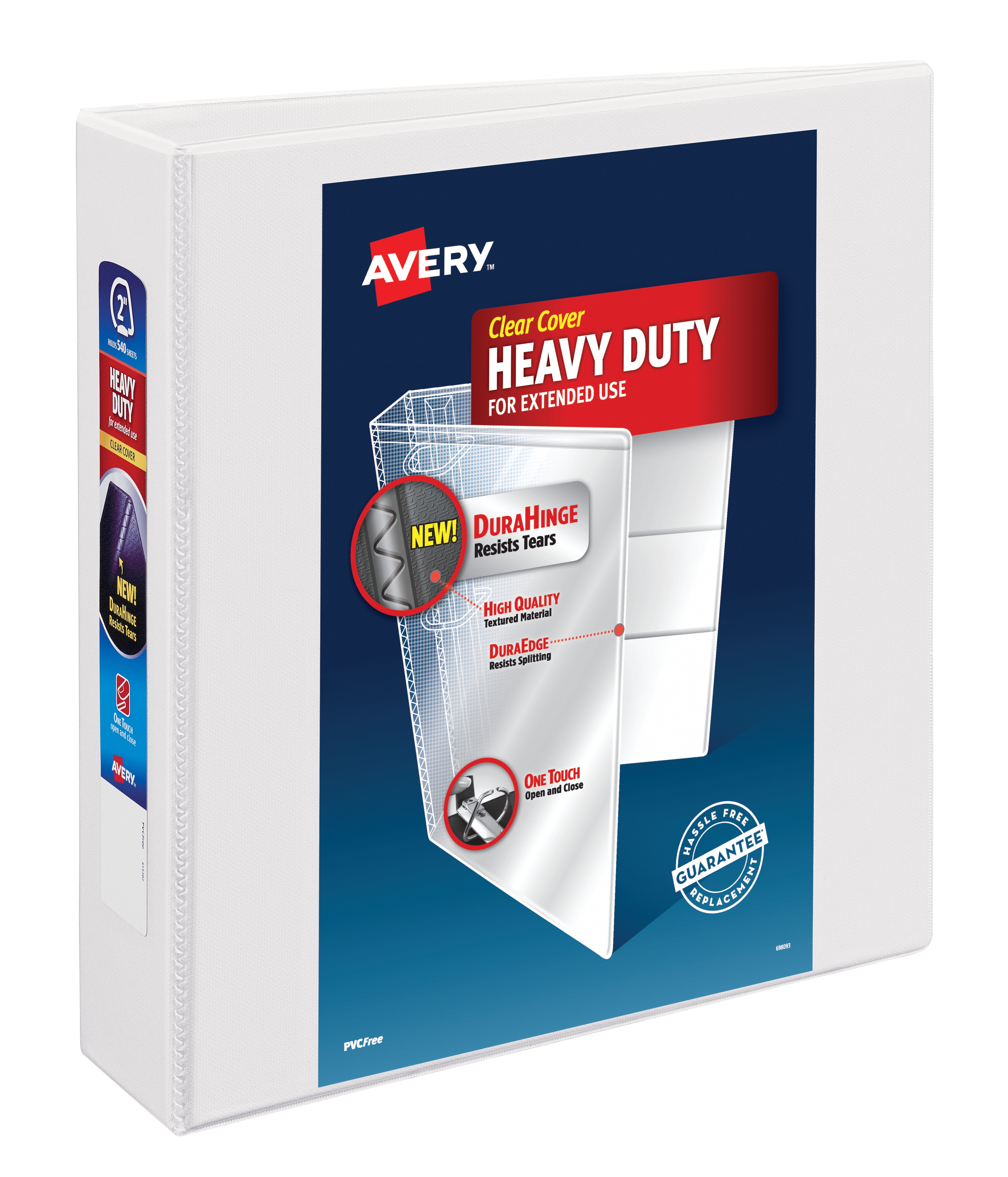 Avery, Heavy Duty View Binder, 2, White, Slant Ring - Walmart.com