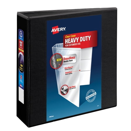 Avery Heavy-Duty 5 Inch View Binder, Black (79606) - Walmart.com