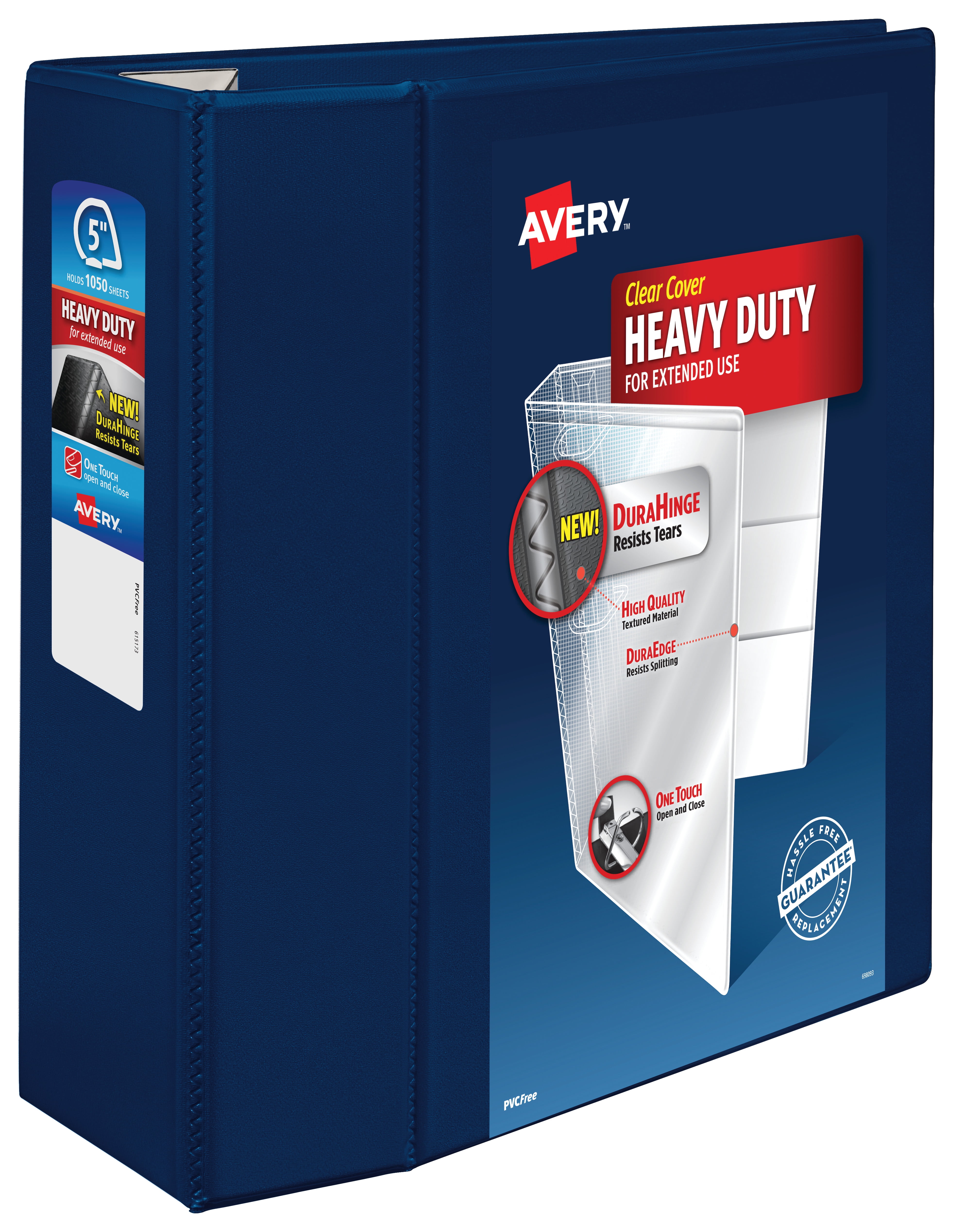 Avery 5 Inch Navy Blue Heavy-Duty View Binder (79806) - Walmart.com
