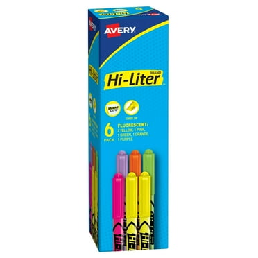 Avery Hi-Liter Pen-Style Highlighter, Fluorescent Yellow (23591 ...