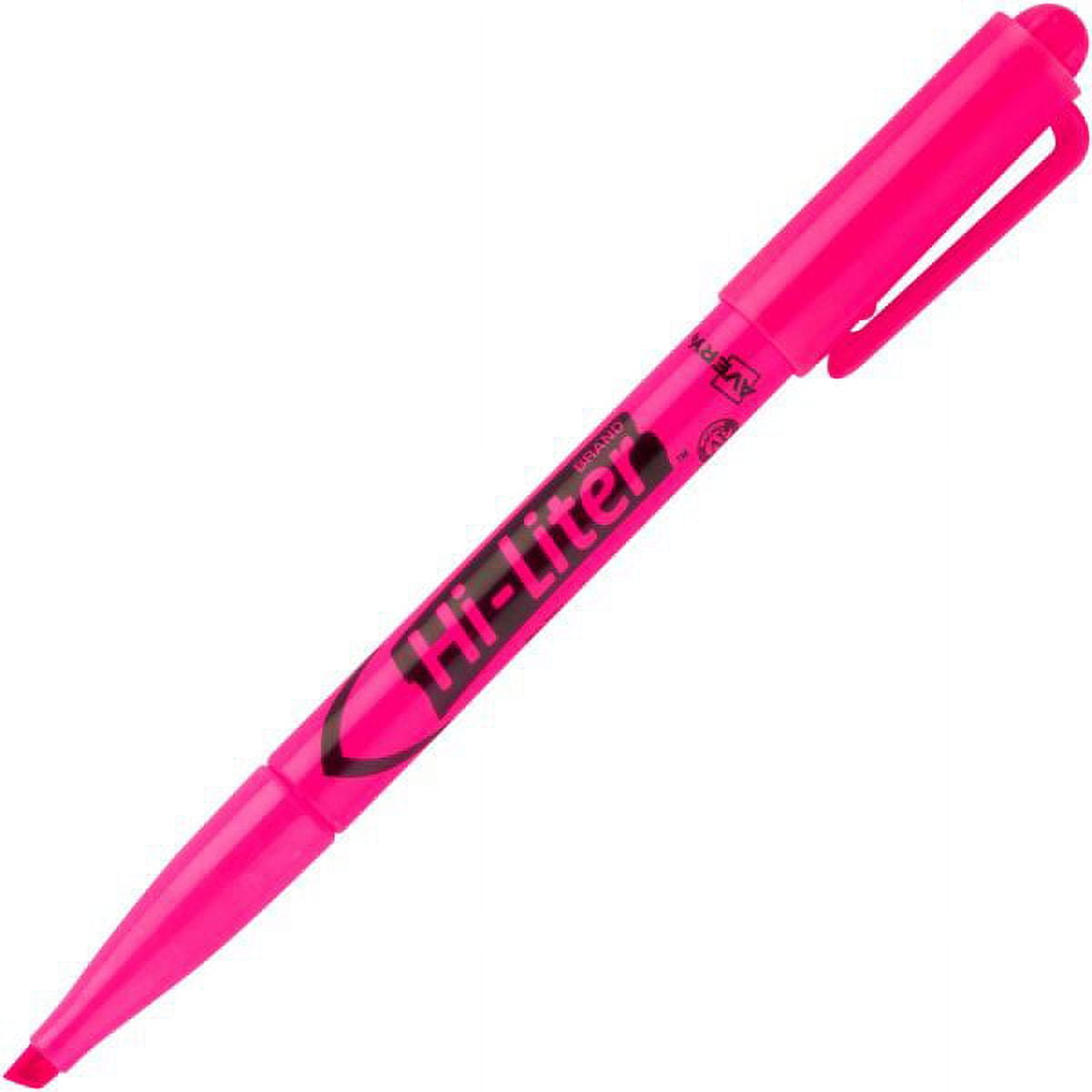 1 piece Avery HI-LITER Pen-Style Highlighters, Fluorescent Pink Ink ...