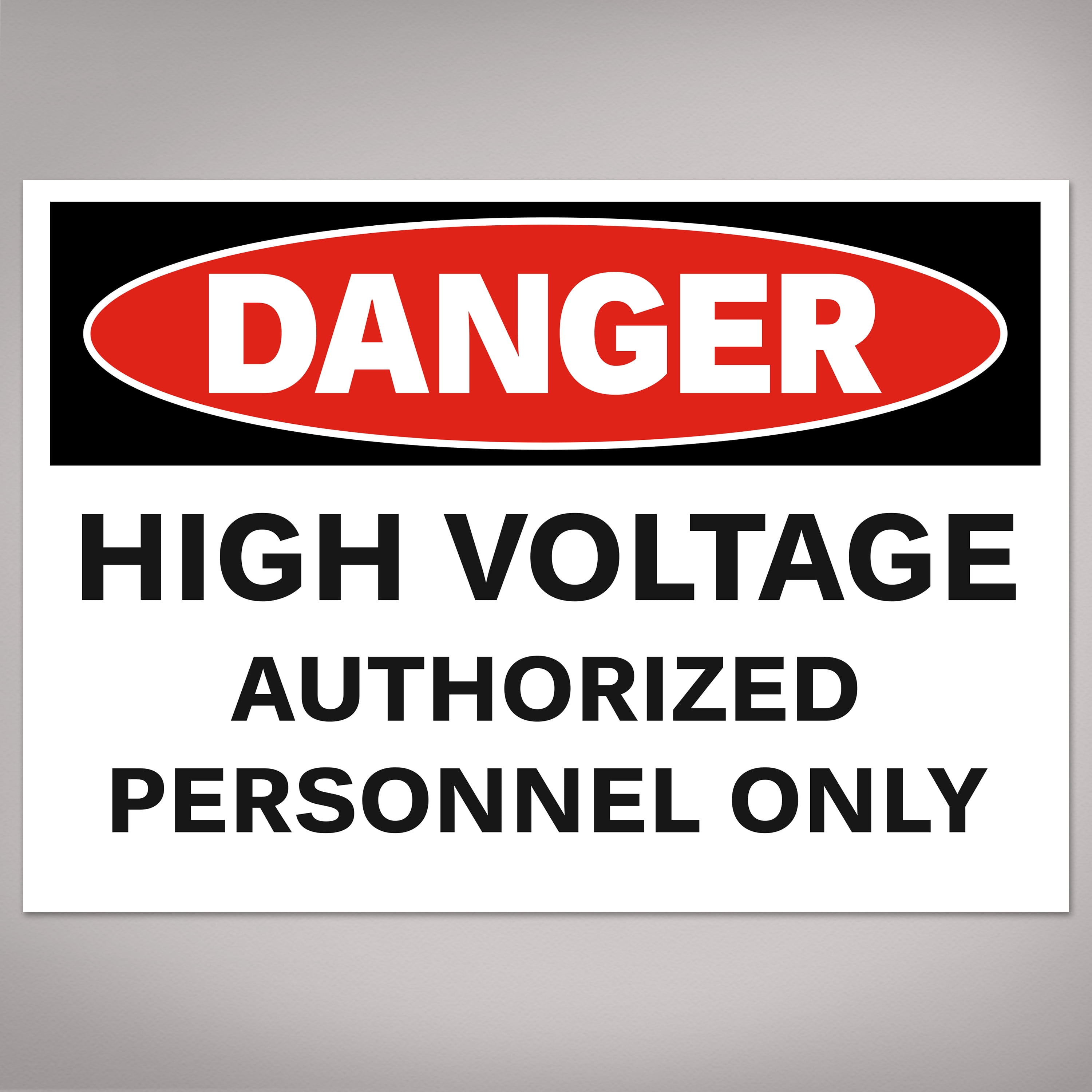 Avery High Voltage / Personnel Labels, 3.5" x 5", 100 Total - Walmart.com