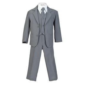 Avery Hill Boys Formal 5 Piece Suit with Shirt and Vest (Toddler ...