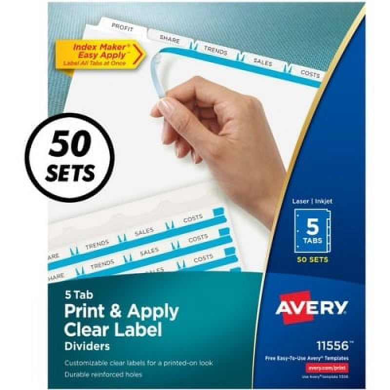 Avery Index Maker Index Divider (11556) - Walmart.com