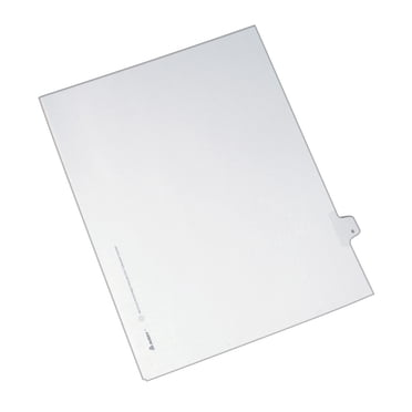 Avery Legal Paper Divider, Allstate Style, White, Side Tab 40 (82238 ...