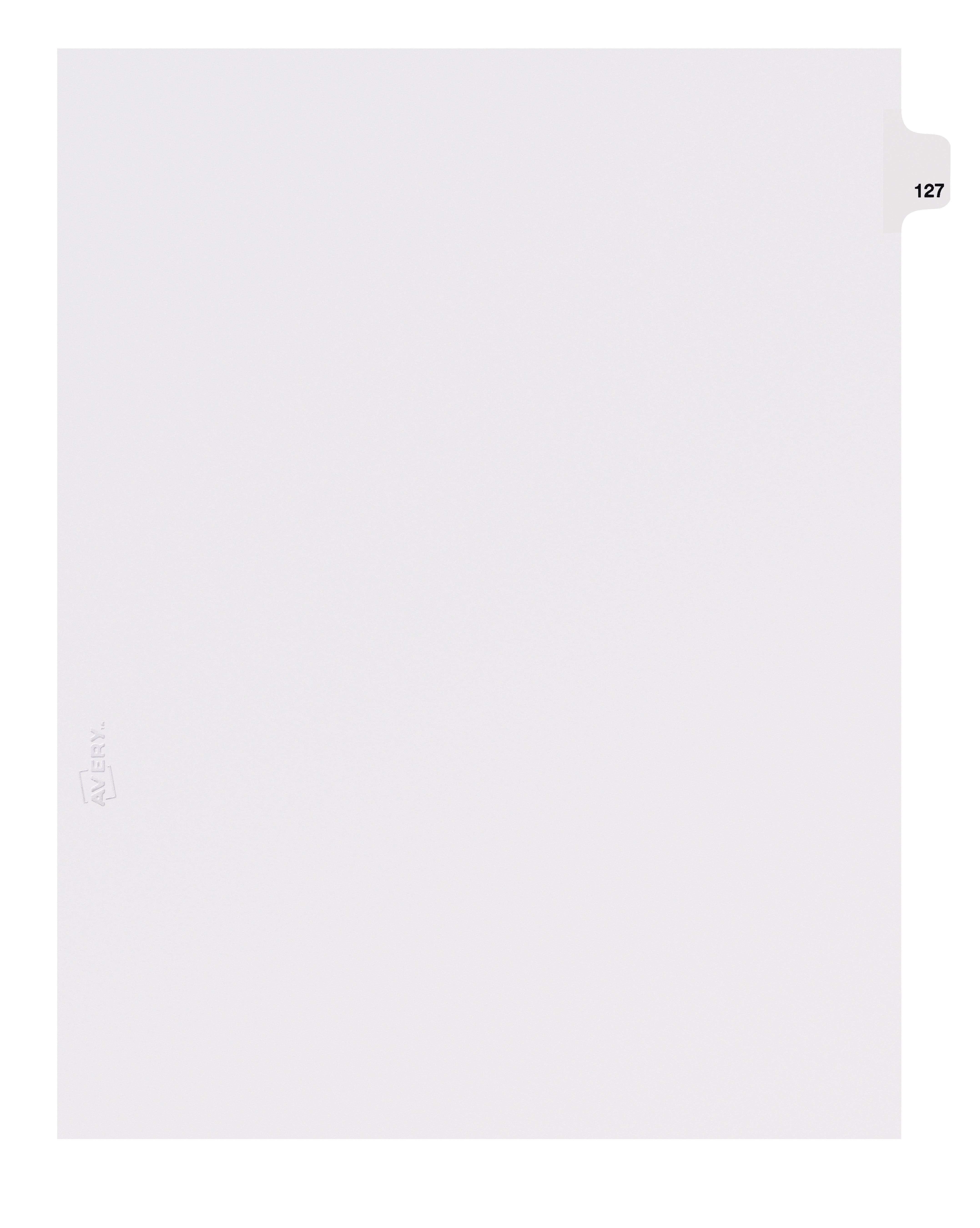 Avery Individual Legal Dividers Avery Style, Letter Size, Side Tab #127 ...