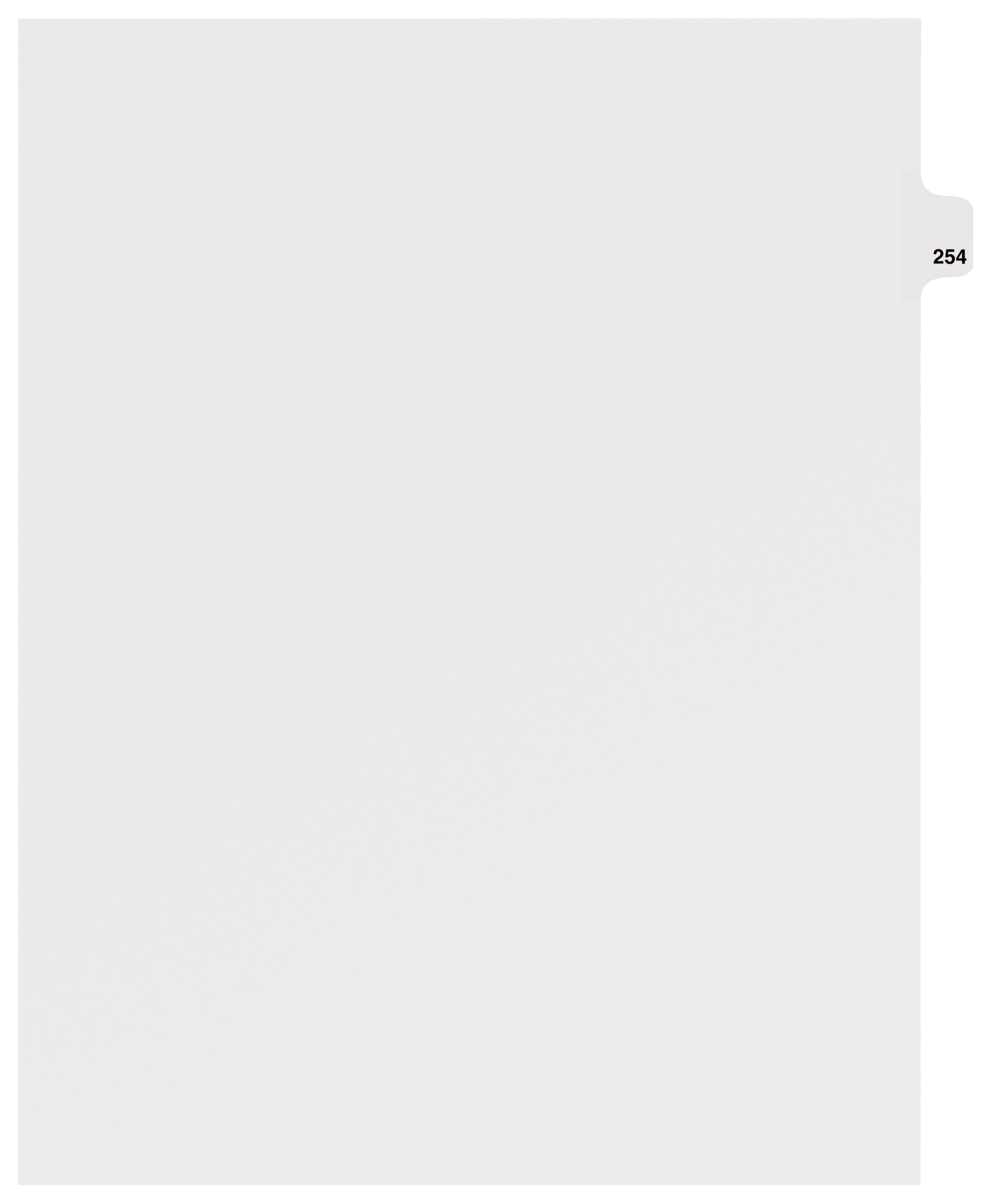 Avery Individual Legal Dividers Style, Letter Size, Side Tab #254 ...