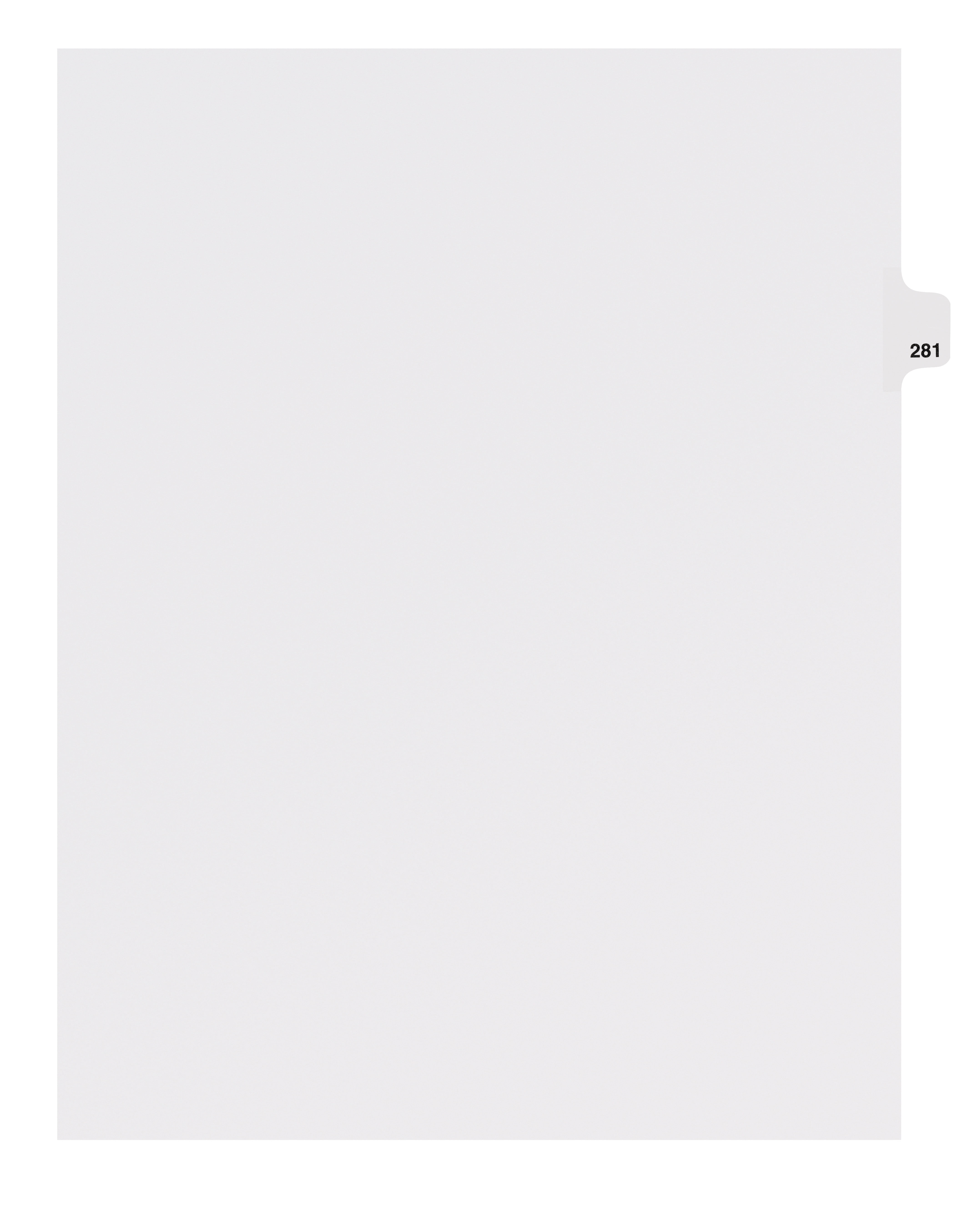 Avery Individual Legal Dividers Style, Letter Size, Side Tab #281 ...