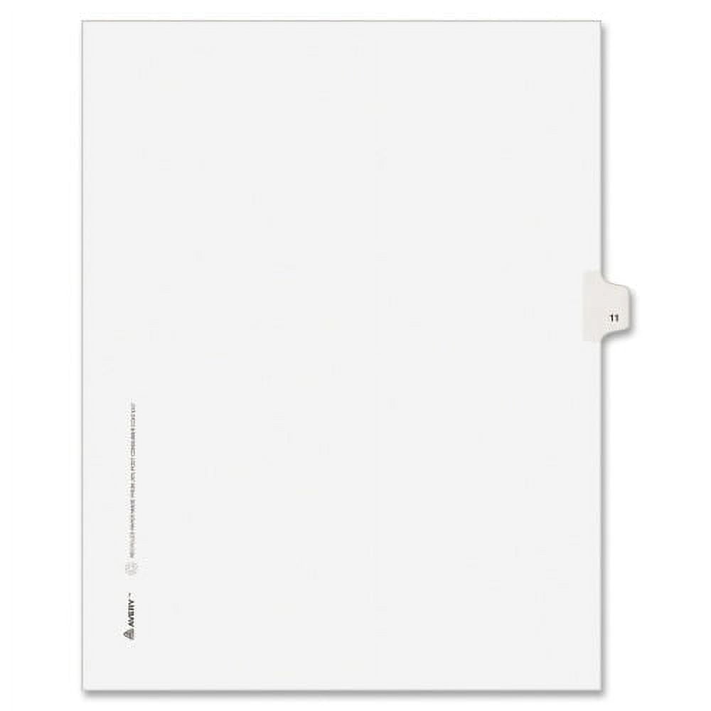 Avery Individual Legal Exhibit Dividers - Avery Style - Unpunched 25 x ...