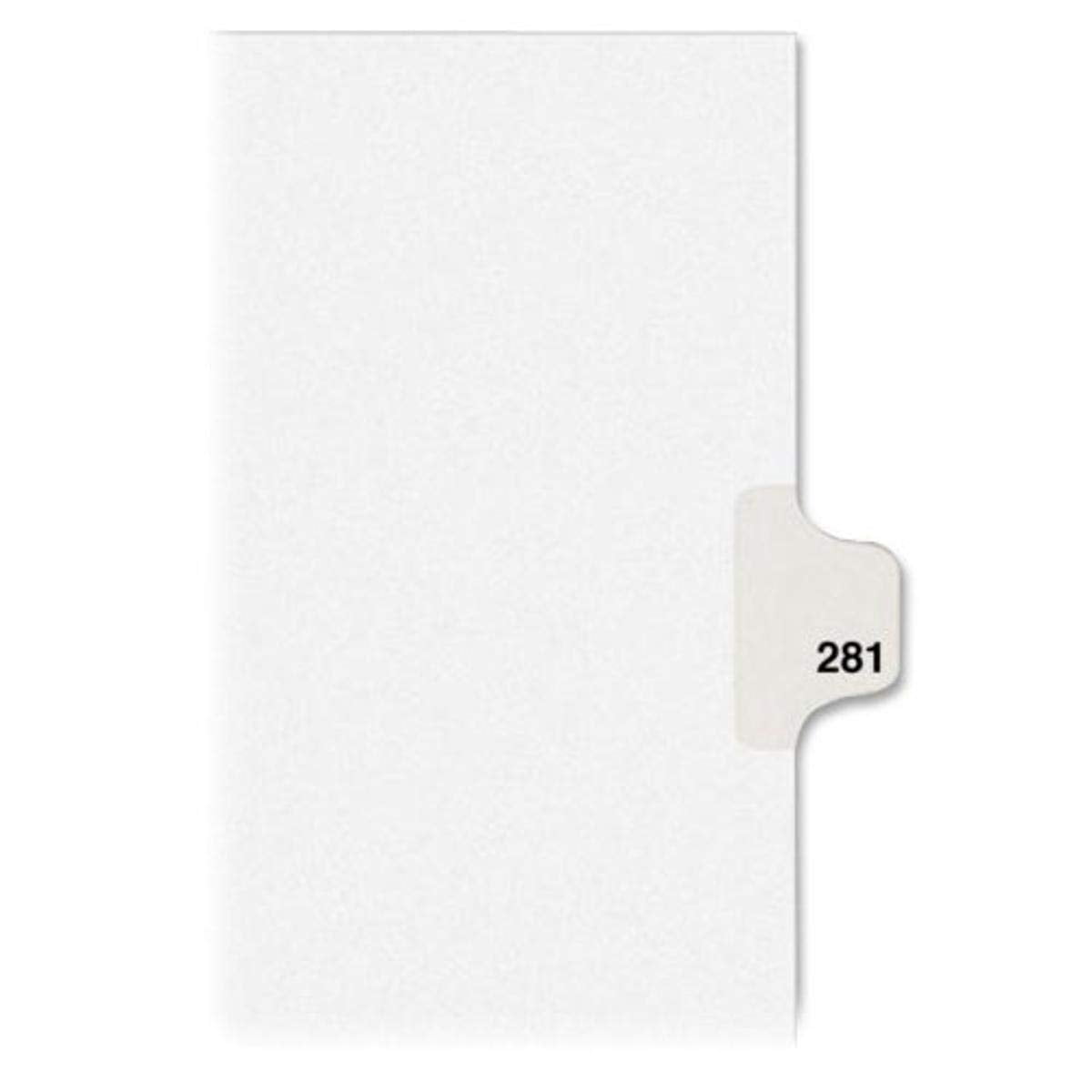 Avery Individual Legal Exhibit Dividers, Style, 281, Side Tab, 8-1/2" x ...