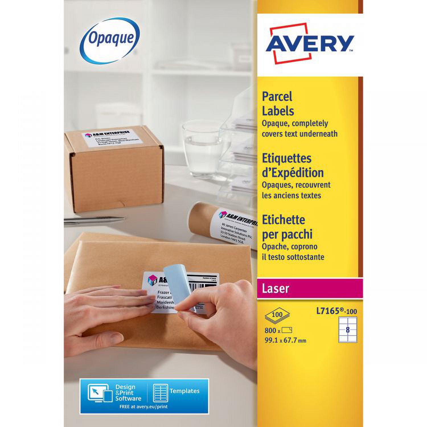 Avery L7165-100 Parcel Labels - Walmart.com