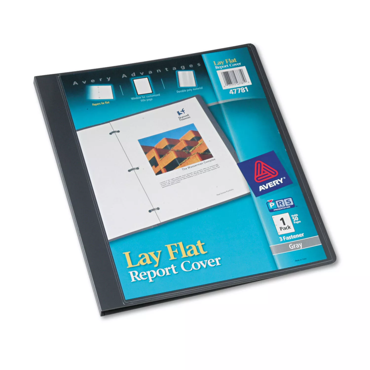 Avery Lay Flat View Report Cover w/Flexible Fastener Letter 1/2" Cap ...