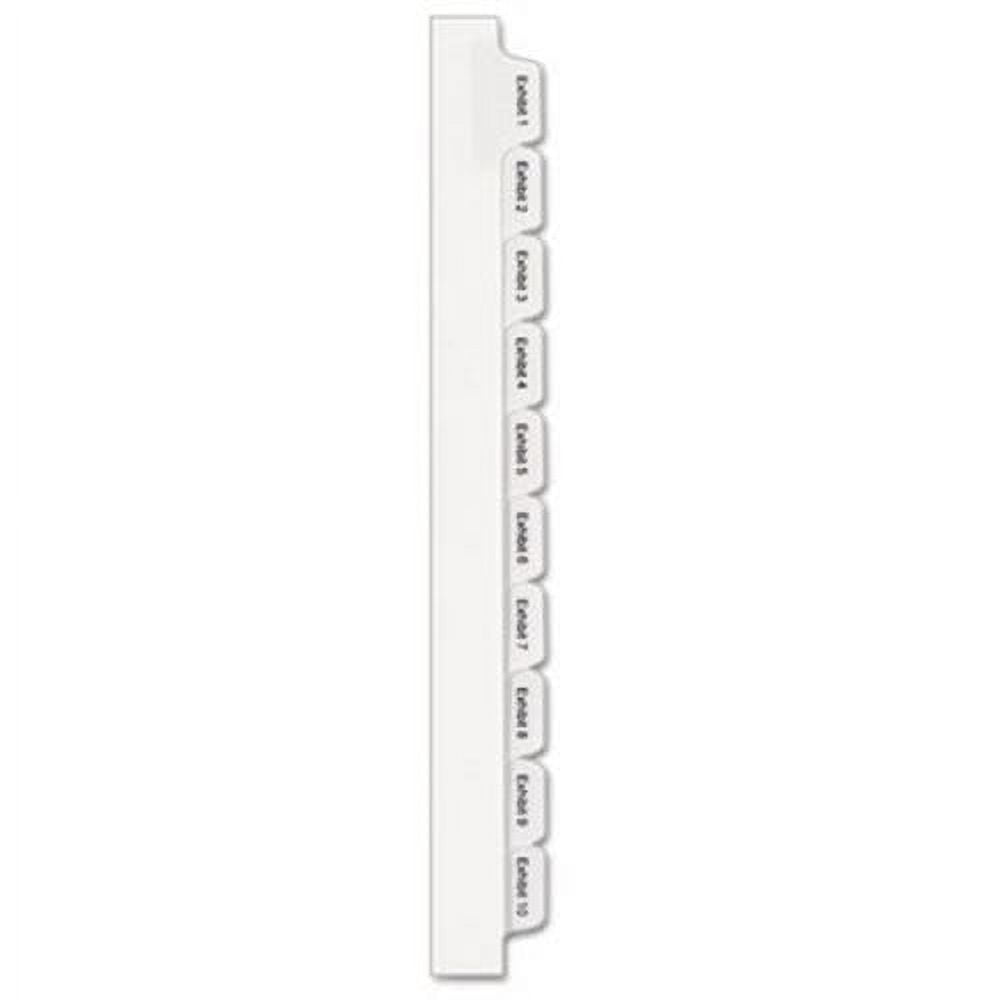 Avery Legal Side Tab Dividers, 1-25, Letter, White, 25 Dividers , Each ...