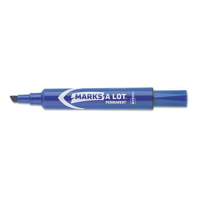 Avery MARKS A LOT Regular Desk-Style Permanent Marker, Broad Chisel Tip ...