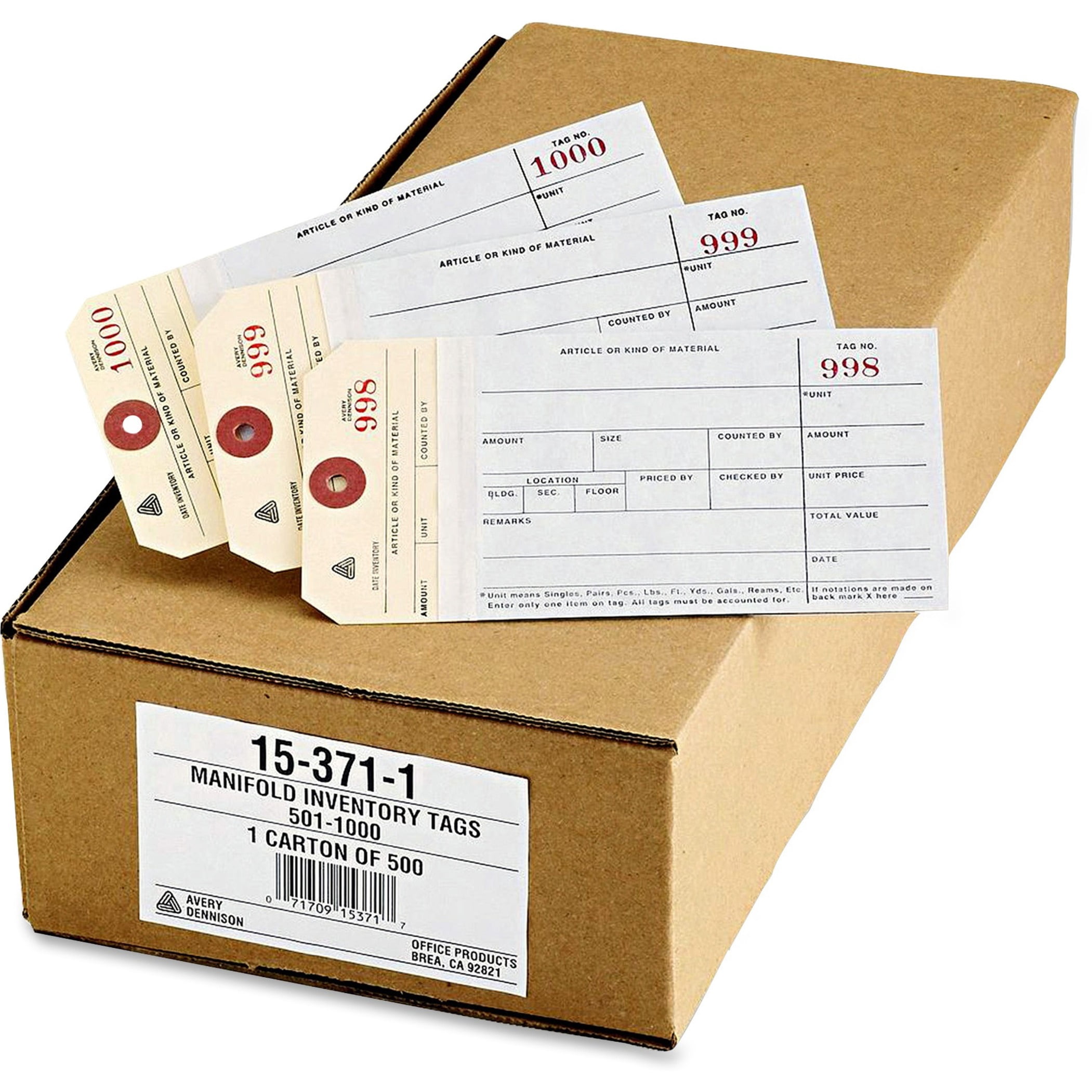 Avery Manifold Inventory Tags - Walmart.com