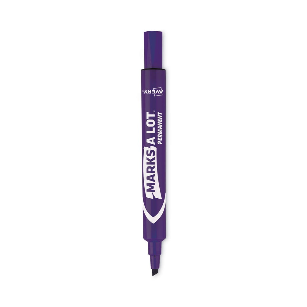 Avery Marks A Lot Permanent Markers, Large Desk-Style, 1 Purple Marker ...