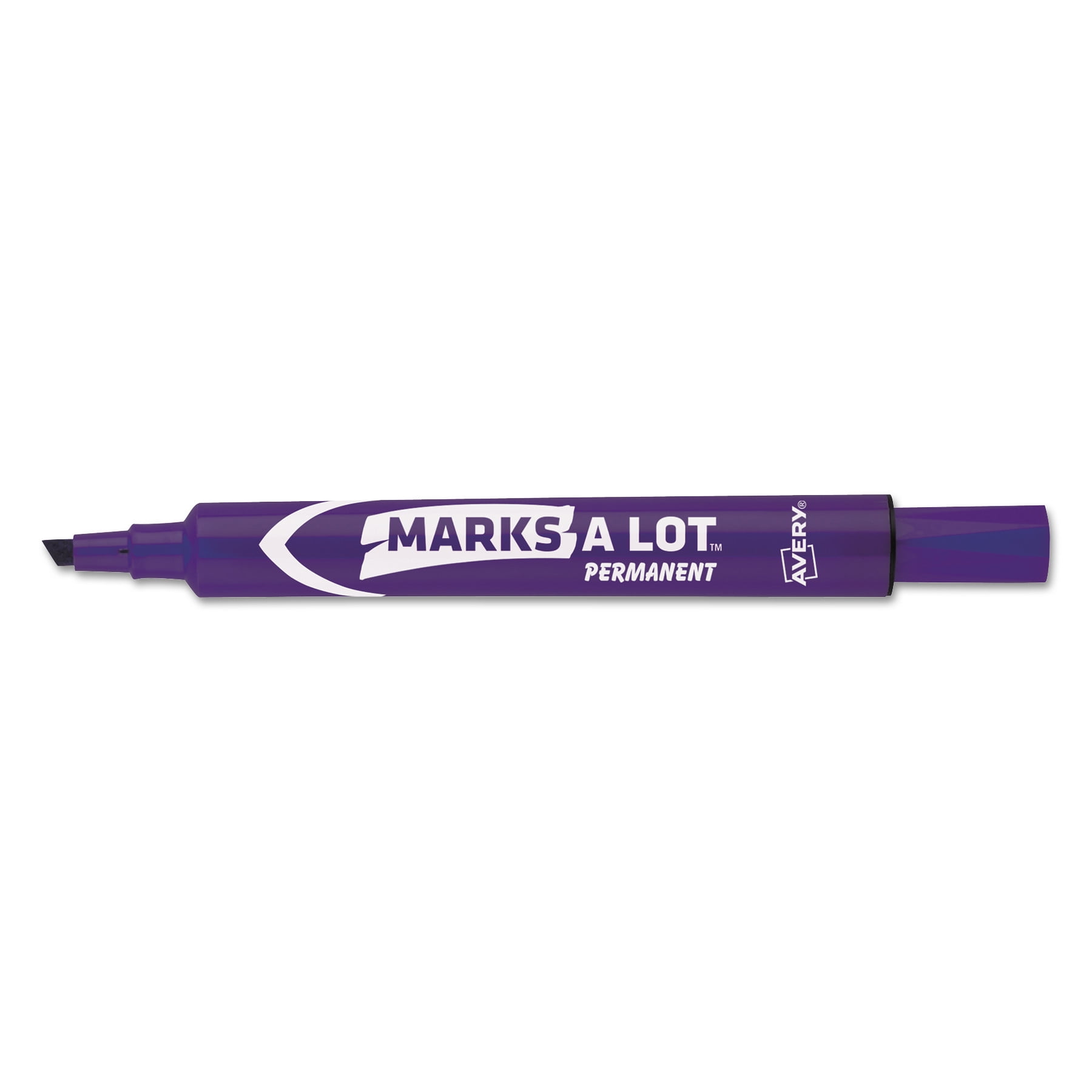 Avery Marks A Lot Permanent Markers, Large Desk-Style, 1 Purple Marker ...