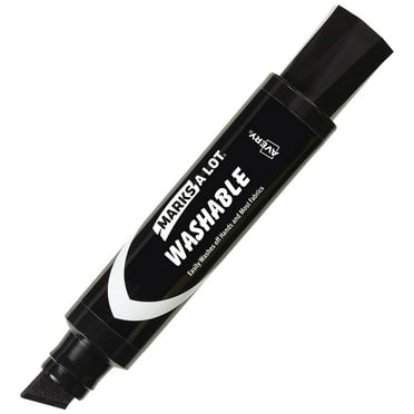 Avery Marks-A-Lot Jumbo Permanent Marker, Extra-Broad Chisel Tip, Black ...