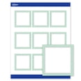 Avery® Matte 2.5" x 2.5" Business Cards, Silver & Mint Frame, 180ct ...