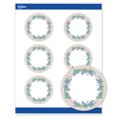 Avery® Matte 3" Diameter Labels, Blue Florals w/Silver, 60ct - Walmart.com