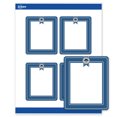 Avery® Matte 4" x 3-1/3" Labels, Navy & Silver Hat & Bow, 80ct ...