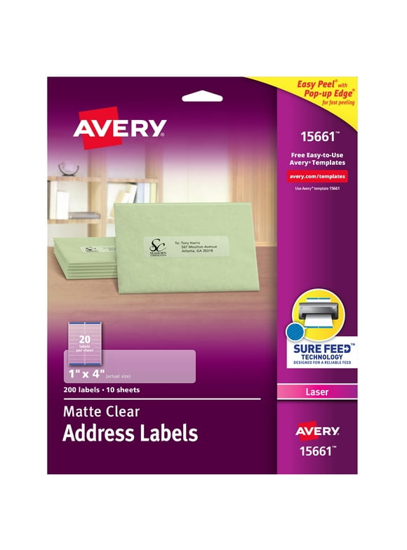 Address Labels in Labels | Clear - Walmart.com