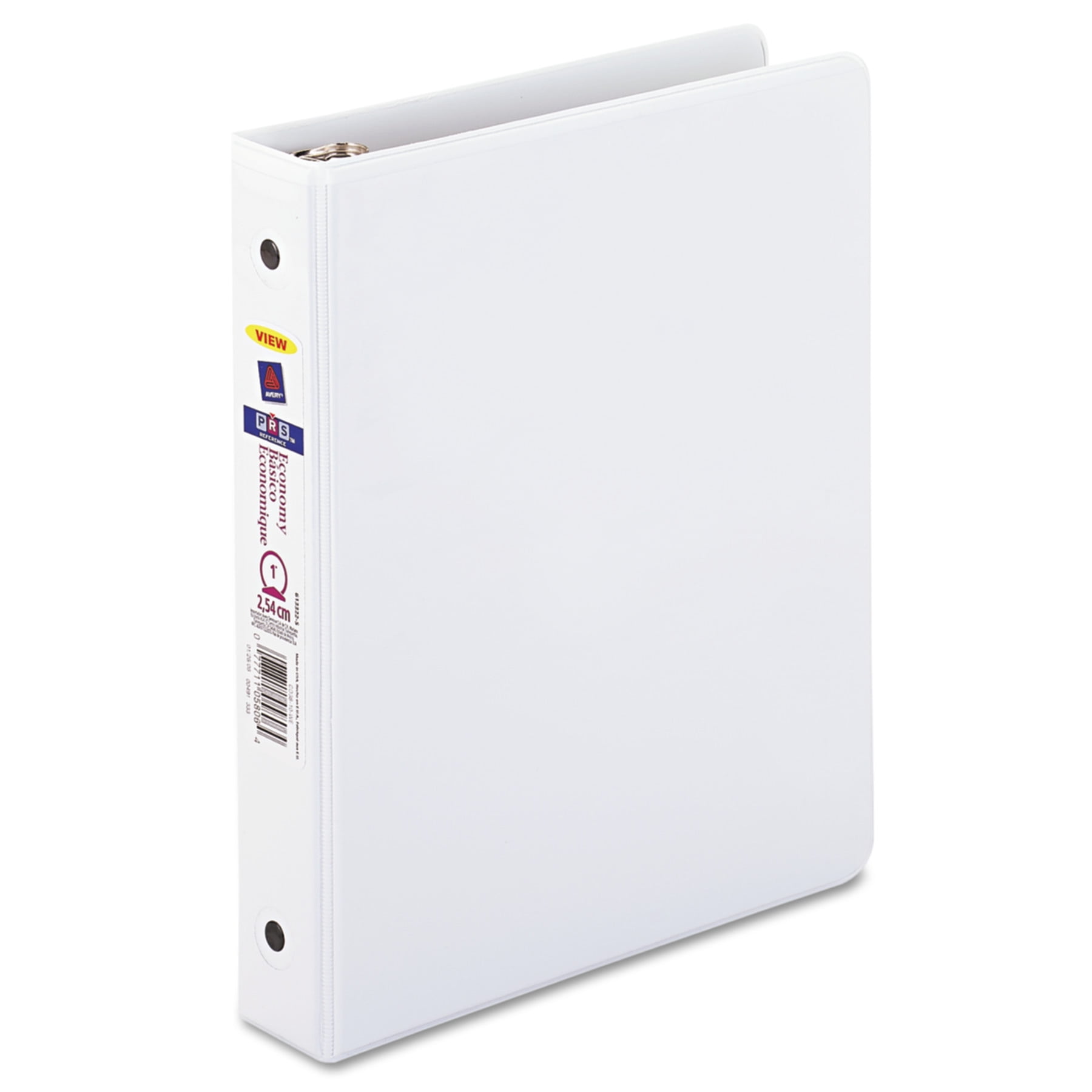 Avery Mini Economy View 3 Ring Binder, 1" Round Rings, White - Walmart.com