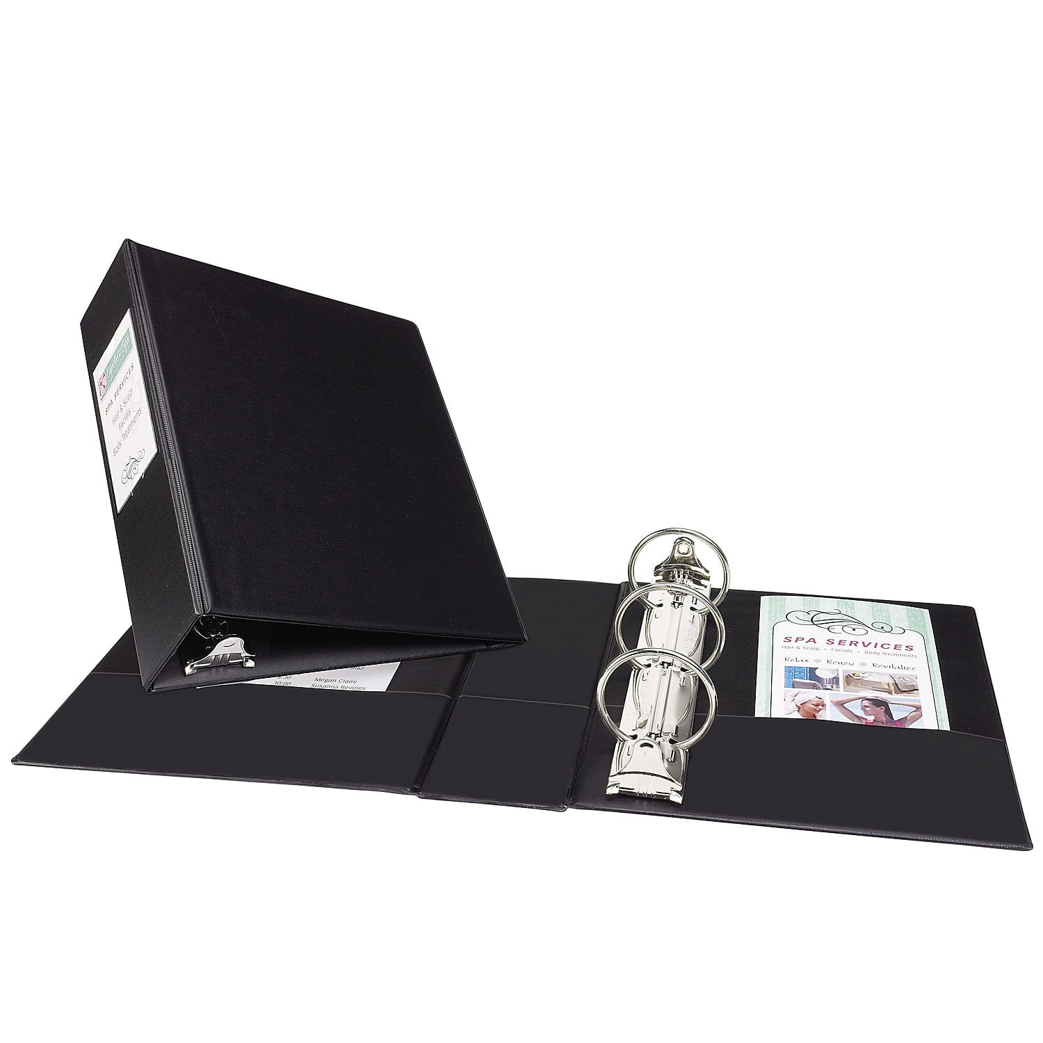 Avery Mini 2" 3-Ring Mini Binders Black 6/Carton (AVE27554VS) - Walmart.com