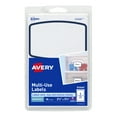 Avery Multi-Use Labels, 2-1/2" x 3-3/4", Paper, Removable, Blue Border ...