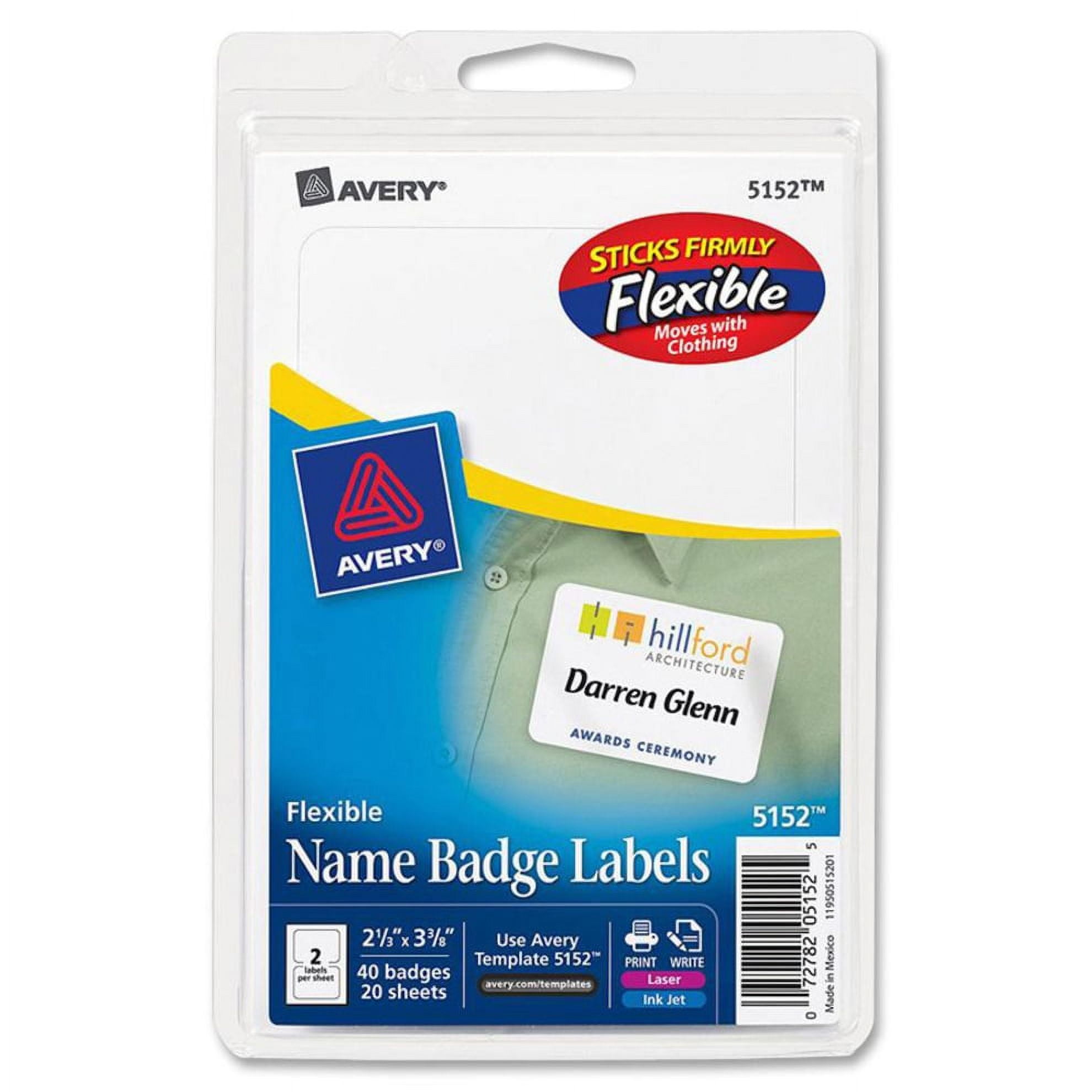 Avery® Name Badge Label - Walmart.com