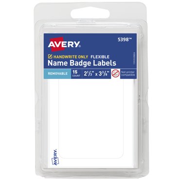 Avery Surface Safe ID Labels, 3" x 5", Water Resistant, Matte White ...