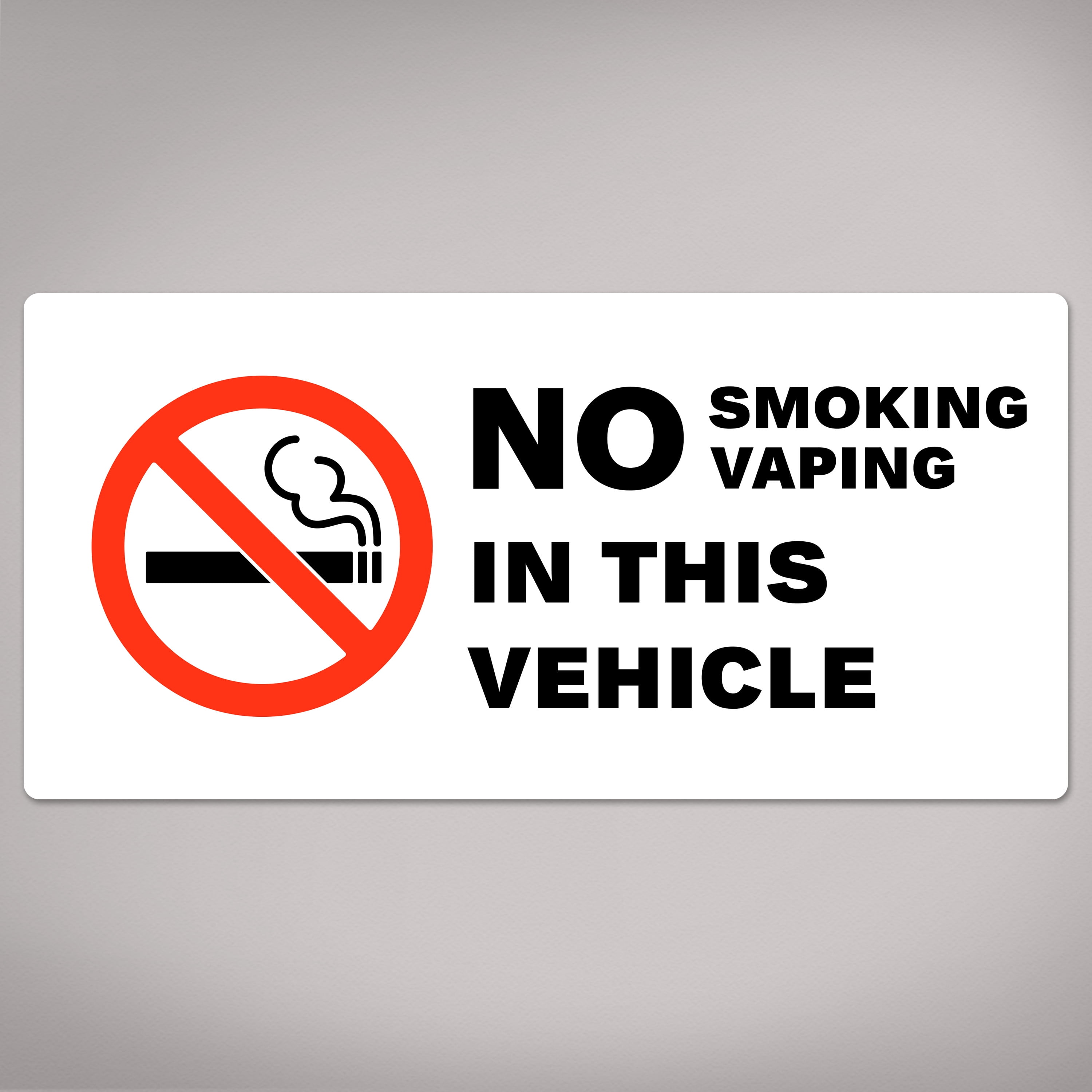 Avery No Smoking/Vaping in This Vehicle Labels, 2" x 4", 20 Total ...