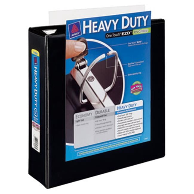 Avery Nonstick Heavy-Duty EZD Reference View Binder - Black - 3 ...