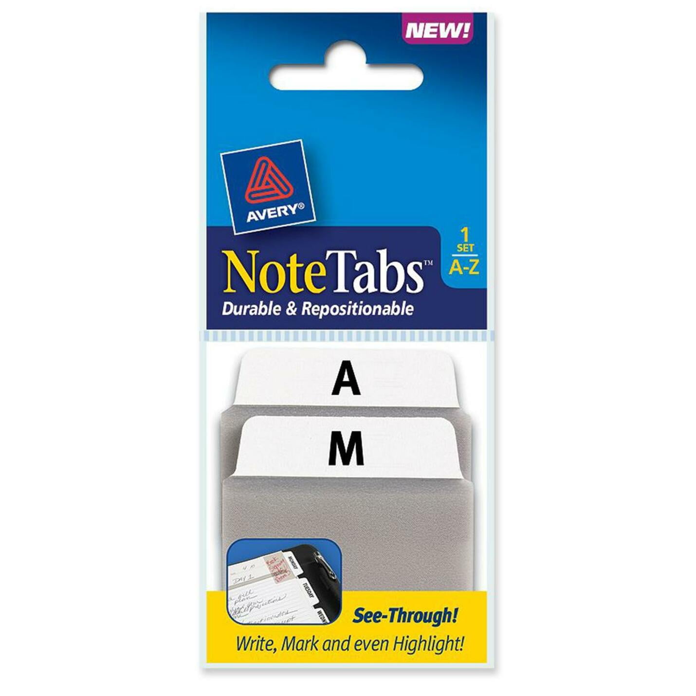 Avery NoteTabs Traditional File Tab - Walmart.com