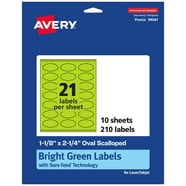 Avery Glossy Clear Oval Labels, 4" x 6", 200 Labels - Walmart.com