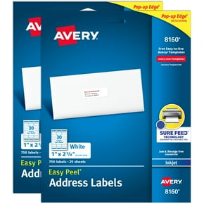 Avery 8160 in Avery Labels - Walmart.com