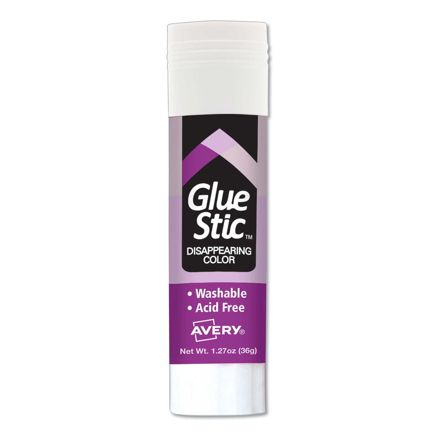 Avery Permanent Glue Stic Value Pack 1.27 oz, Applies Purple, Dries ...