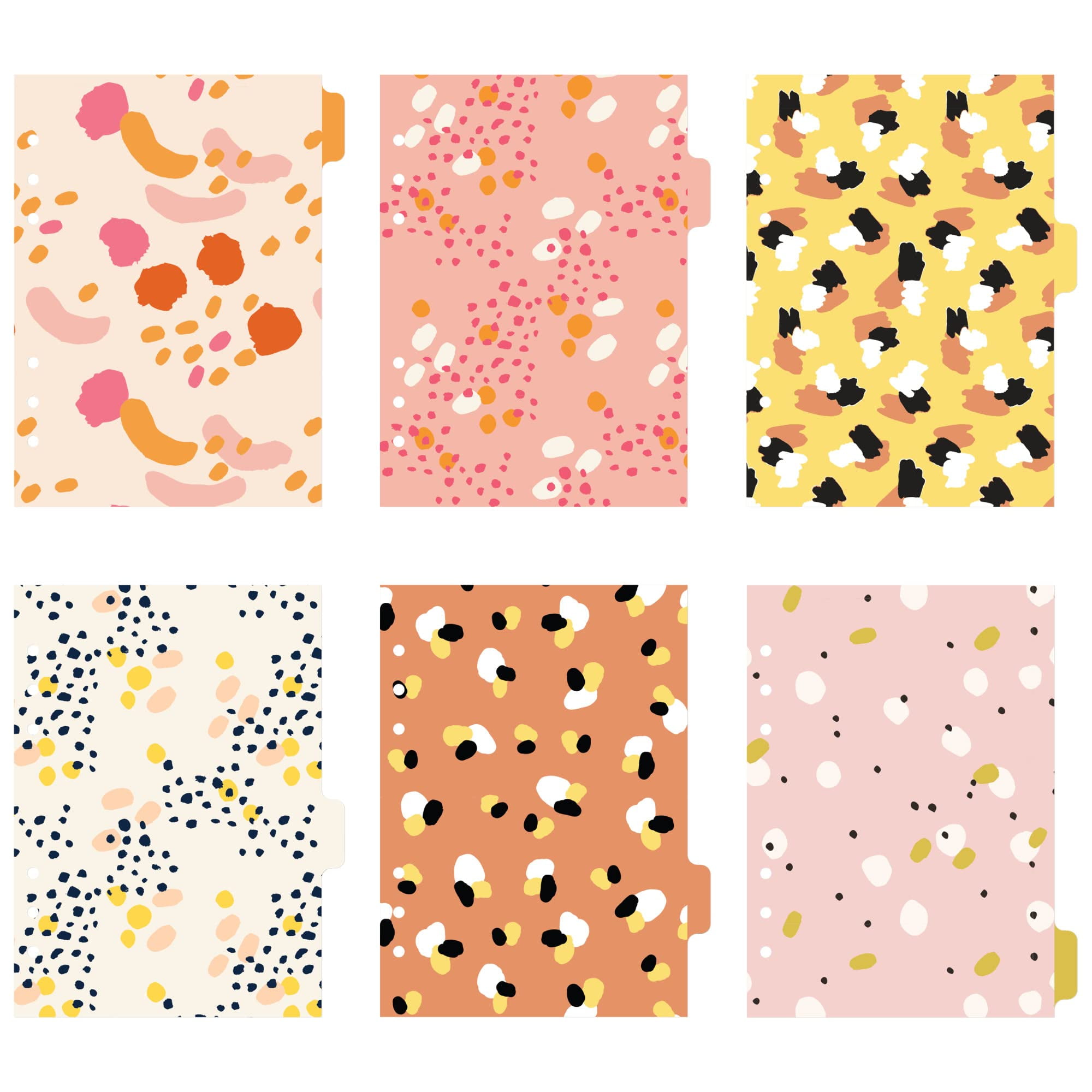 Avery Planner Dividers for A5 Planners, 6-Tab Set, Spots Design, 1 Set ...