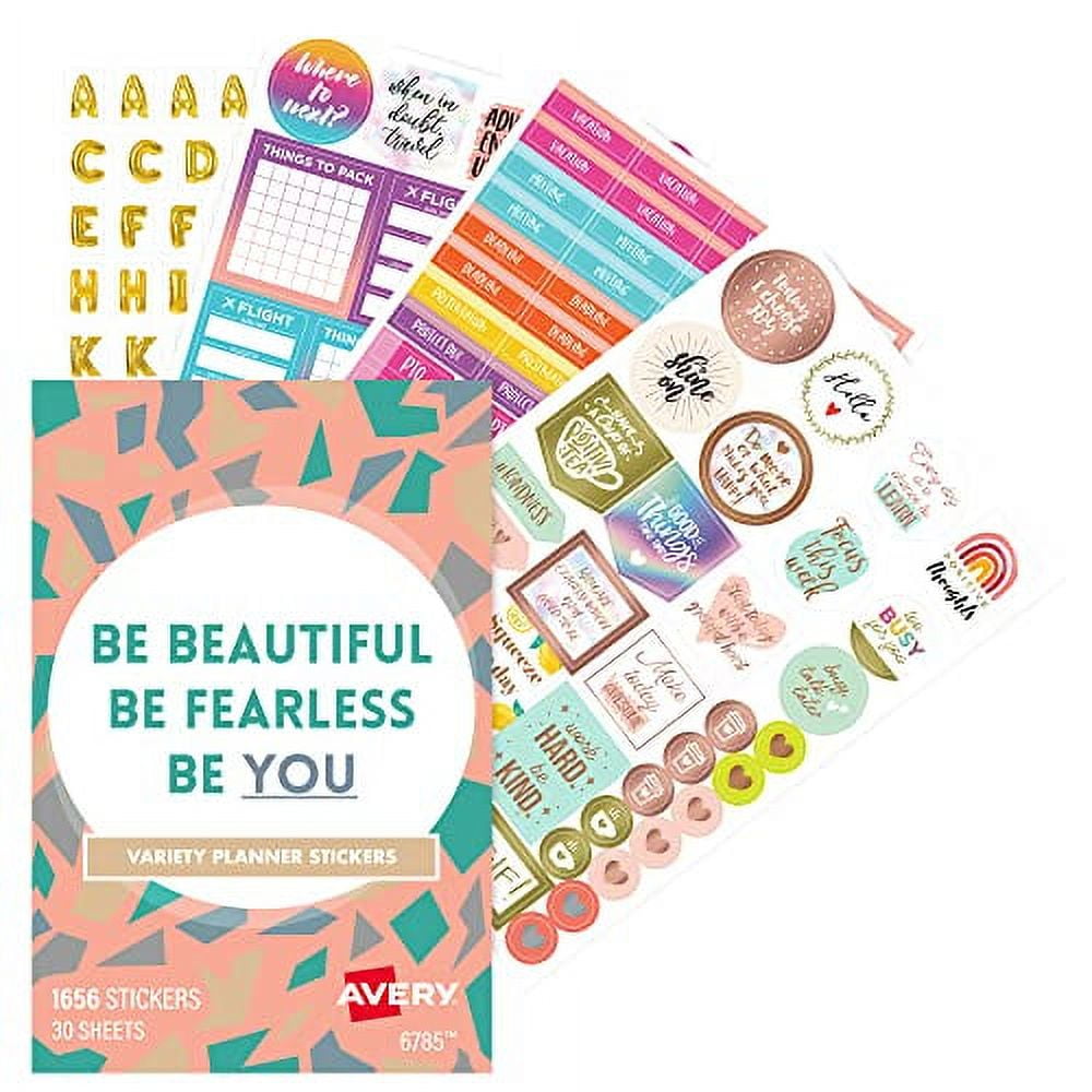Avery Planner Stickers Variety Pack, 30 Sheets of Stickers, Set of ...
